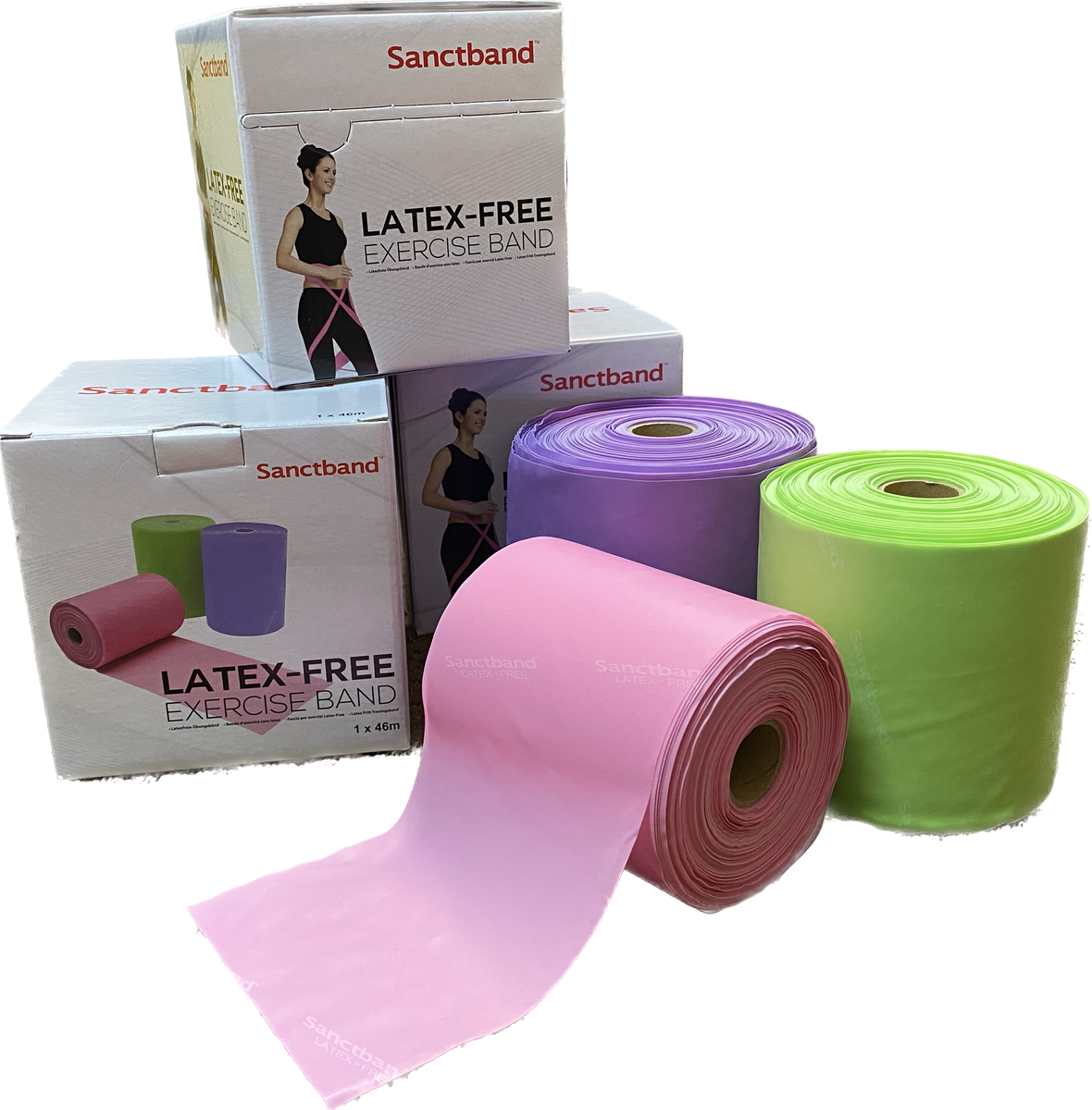 Sanctband LATEX FREE 3 LEVEL 50 Yard 46 Meter Resistance Band (FREE TO ...